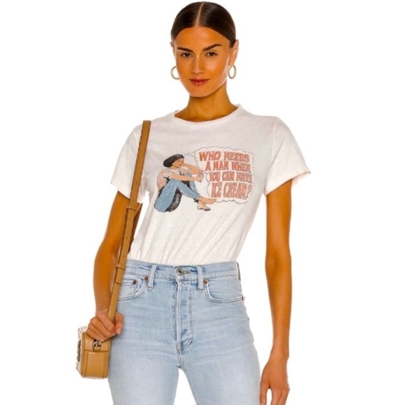 Re/Done | Tops | Redone Classic Who Needs A Man Classic Tee Shirt ...
